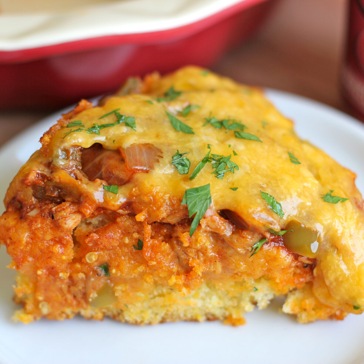 BBQ Chicken Cornbread Pie - Damn Delicious