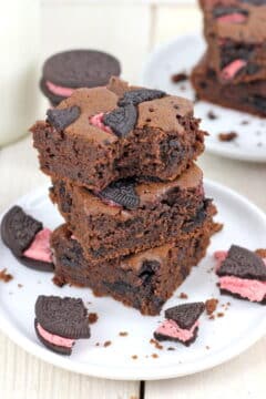 Berry Burst Ice Cream Oreo Brownies - Damn Delicious