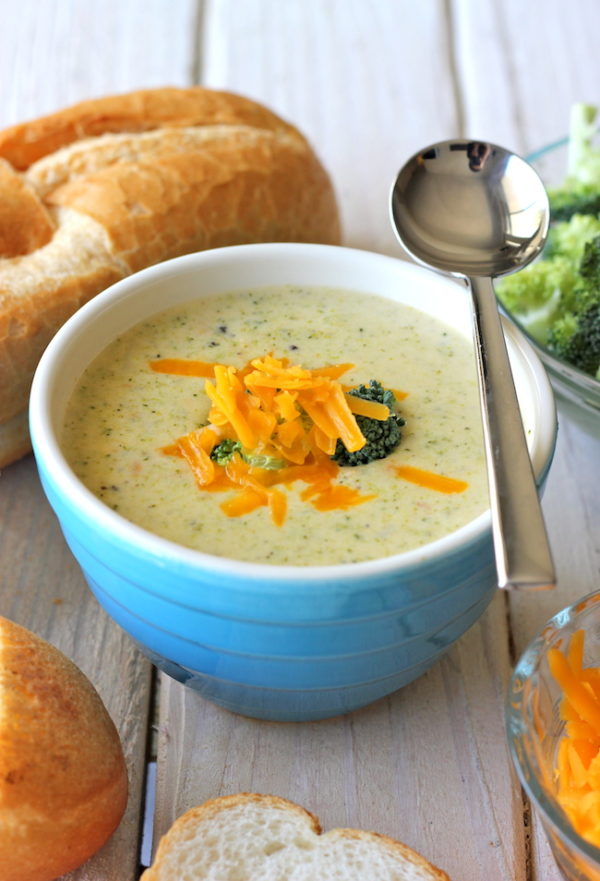 Cream of Broccoli Cheese Soup - Damn Delicious