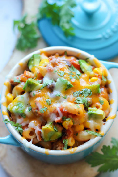 One Pot Mexican Skillet Pasta - Damn Delicious