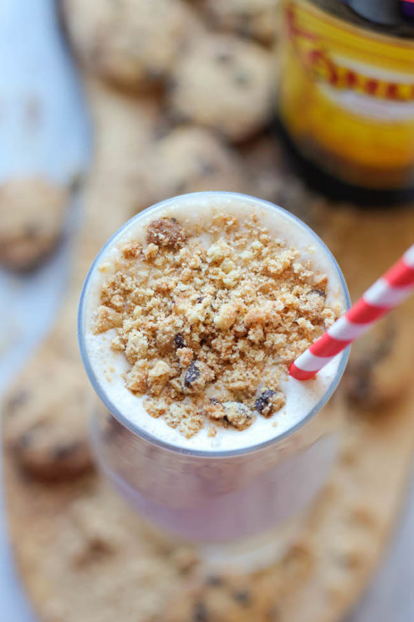 Kahlua Cookie Dough Milkshake - Damn Delicious