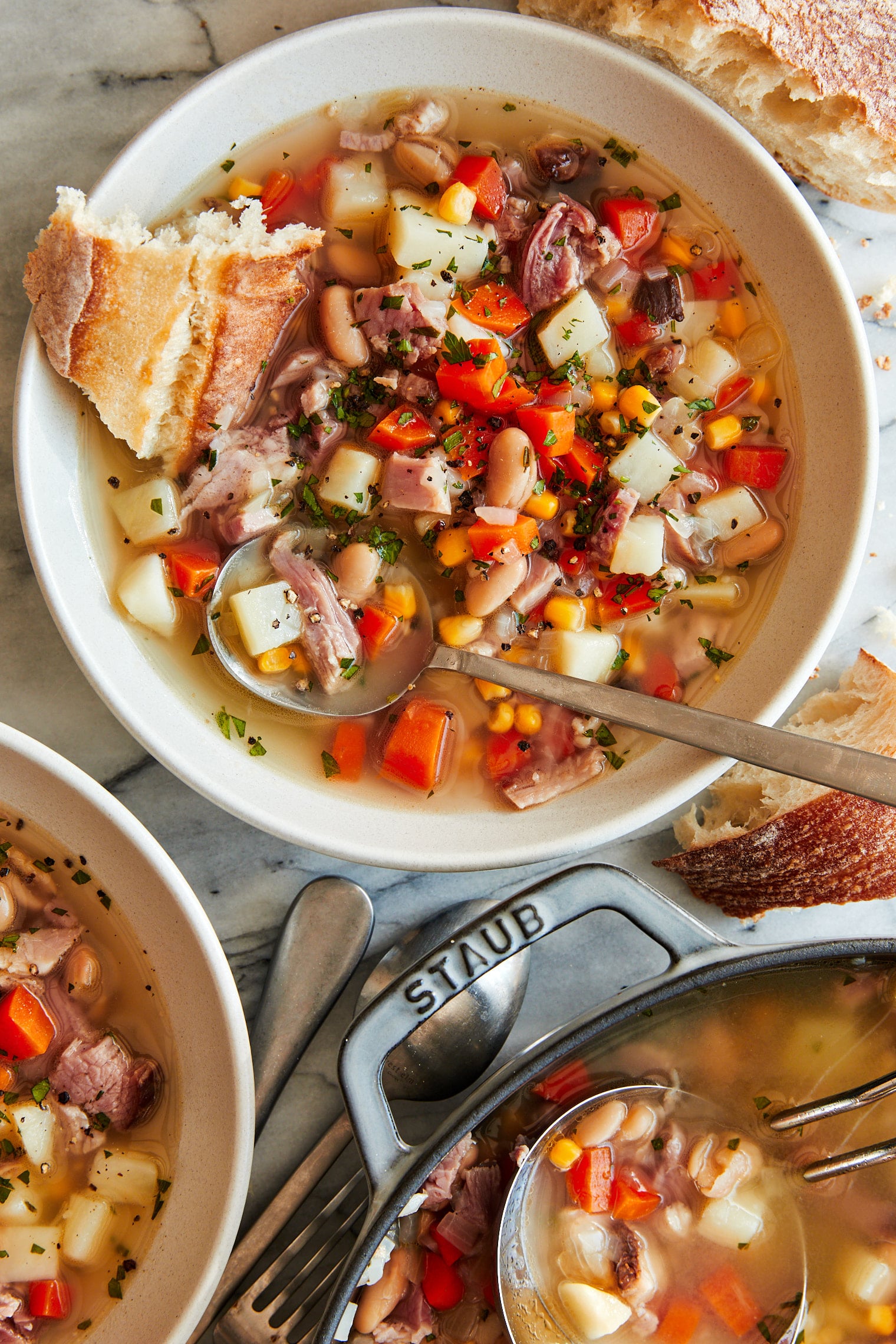 Leftover Hambone Soup Recipe By Damn Delicious