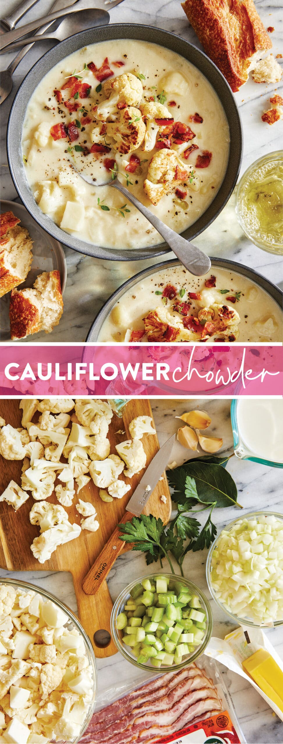 Cauliflower Chowder - Damn Delicious