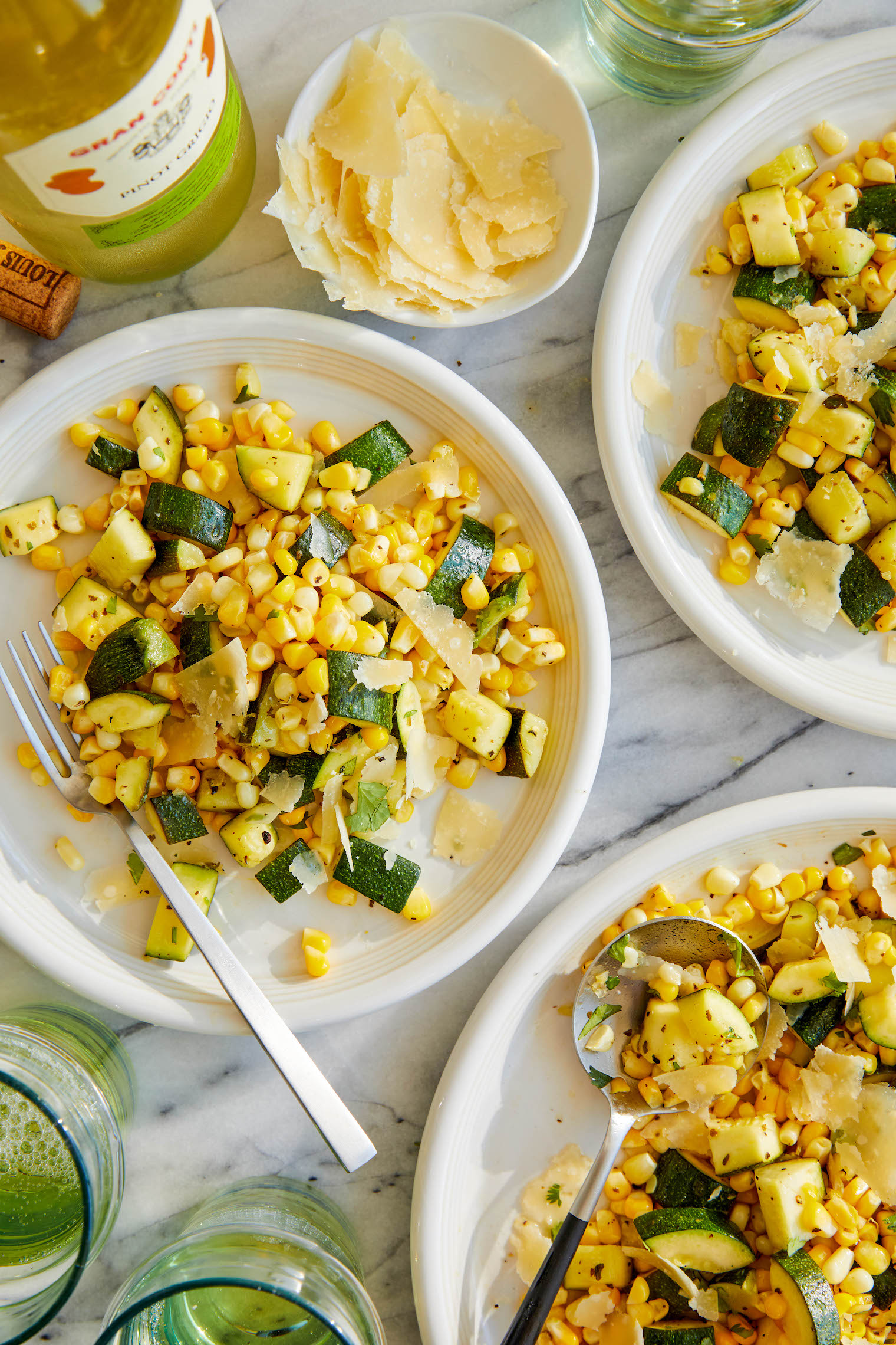 Parmesan Zucchini And Corn Damn Delicious