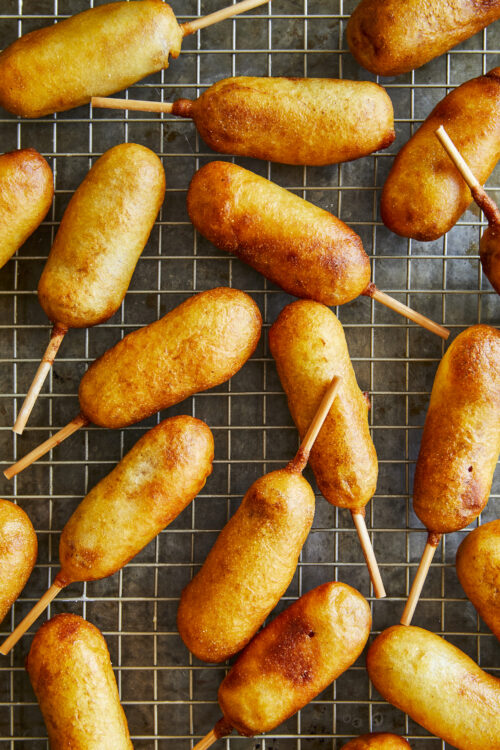 Easy Homemade Mini Corn Dogs - Damn Delicious