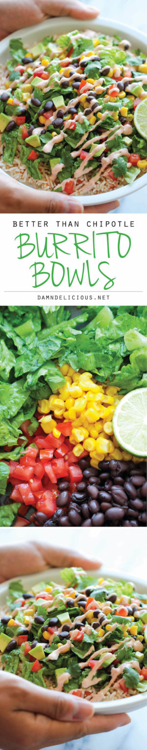 Easy Burrito Bowls - Damn Delicious
