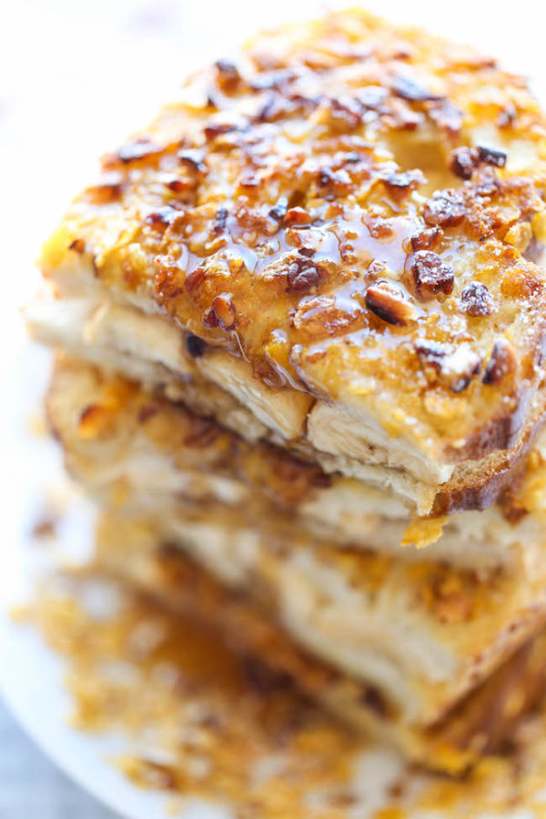 Banana Stuffed French Toast - Damn Delicious