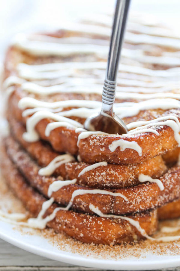 Churro French Toast - Damn Delicious