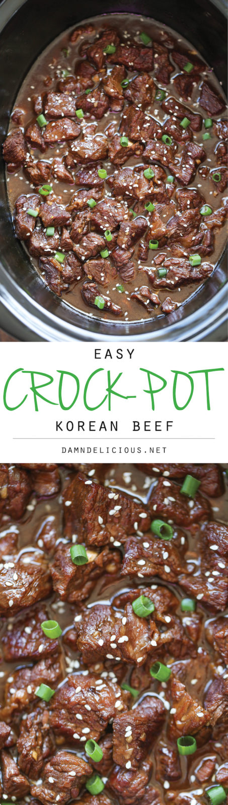 Slow Cooker Korean Beef - Damn Delicious