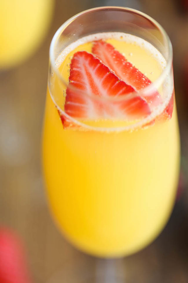 Strawberry Pineapple Mimosas - Damn Delicious