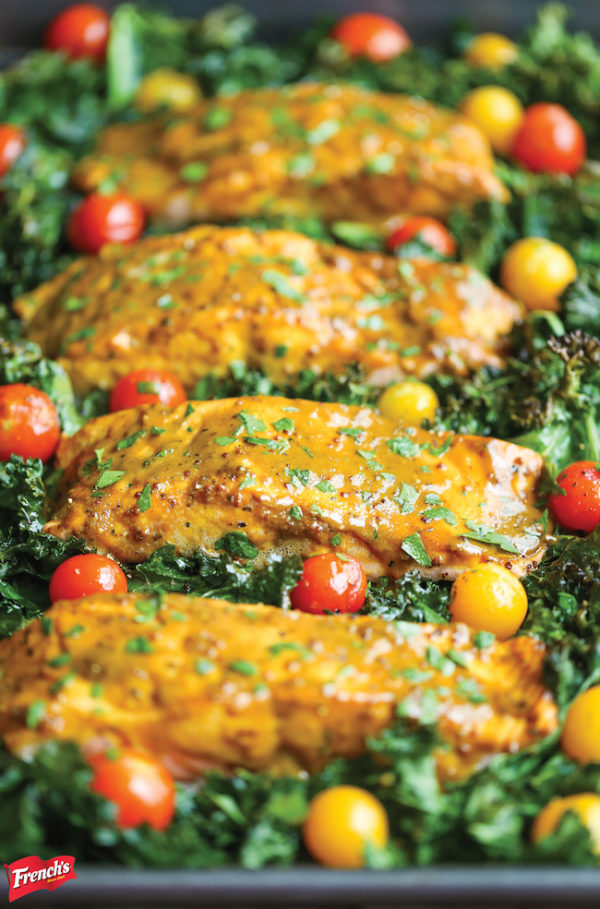 One Pan Salmon and Veggies - Damn Delicious