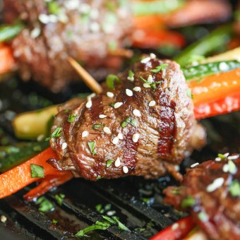 Asian Steak Roll Ups - Damn Delicious