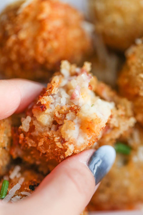 Loaded Mashed Potato Balls - Damn Delicious