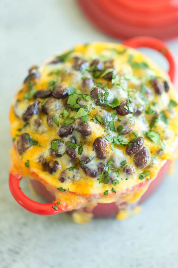 Cheesy Beans and Rice - Damn Delicious