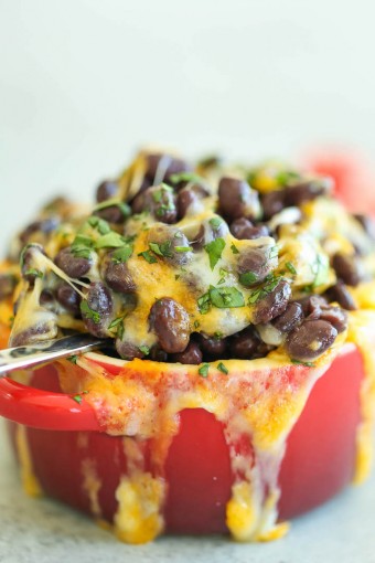 Cheesy Beans and Rice - Damn Delicious