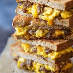 Breakfast Grilled Cheese - Damn Delicious
