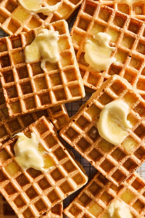 Healthy Protein Waffles - Damn Delicious