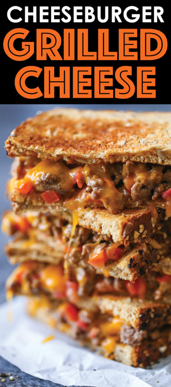Cheeseburger Grilled Cheese Damn Delicious
