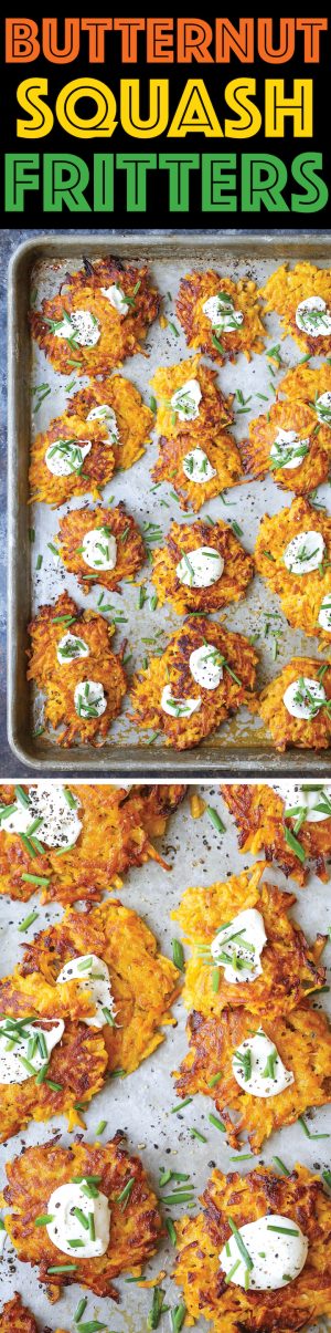 Butternut Squash Fritters - Damn Delicious
