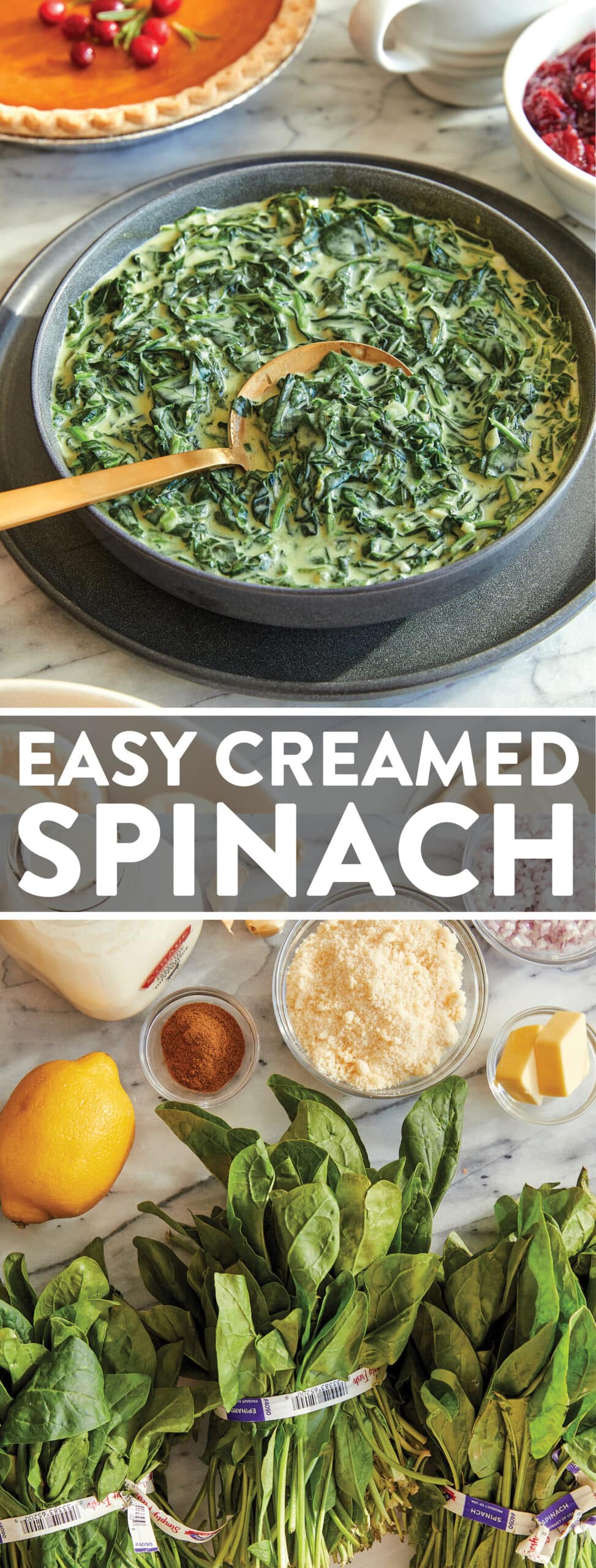 Easy Creamed Spinach - Damn Delicious