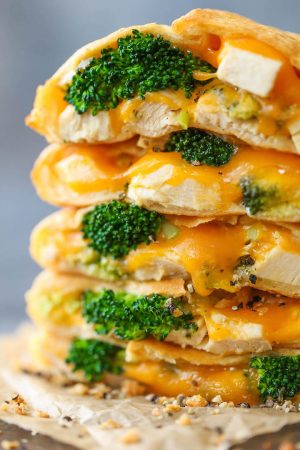 Cheesy Chicken and Broccoli Pockets - Damn Delicious
