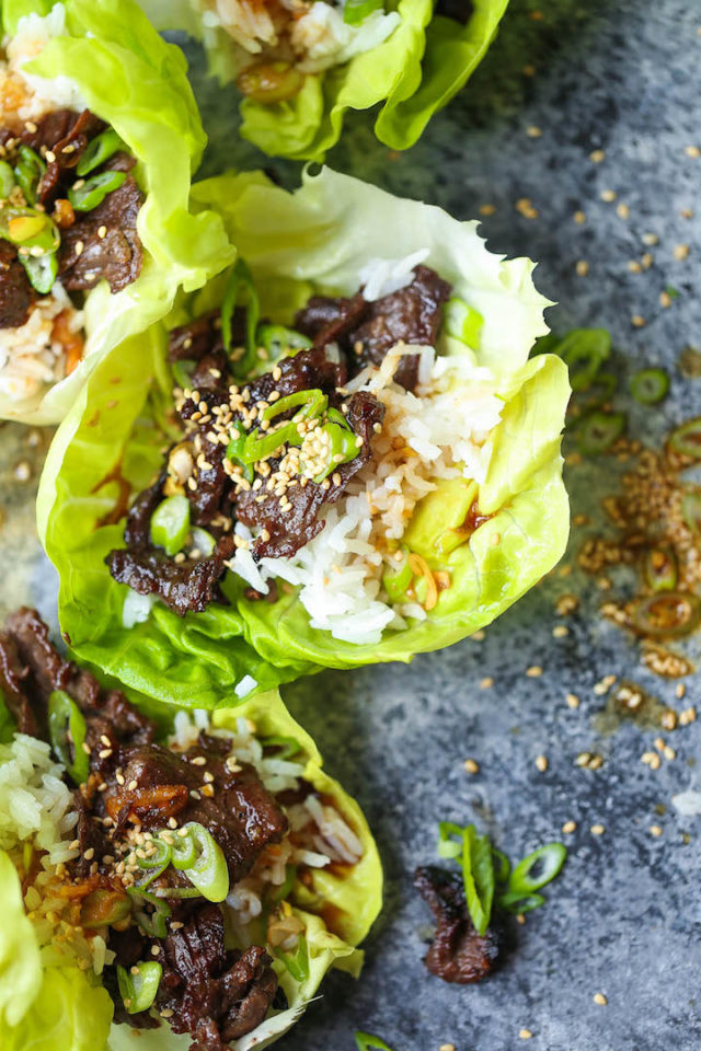 Korean Beef Lettuce Wraps - Damn Delicious
