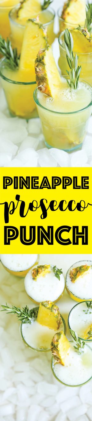 Pineapple Prosecco Punch - Damn Delicious