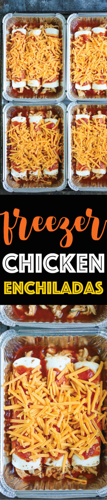 Freezer Chicken Enchiladas - Damn Delicious
