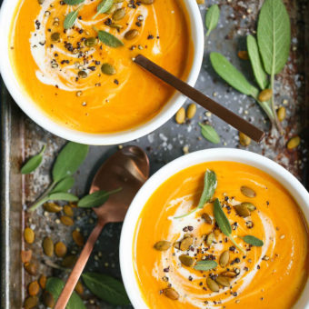 Roasted Pumpkin Soup - Damn Delicious