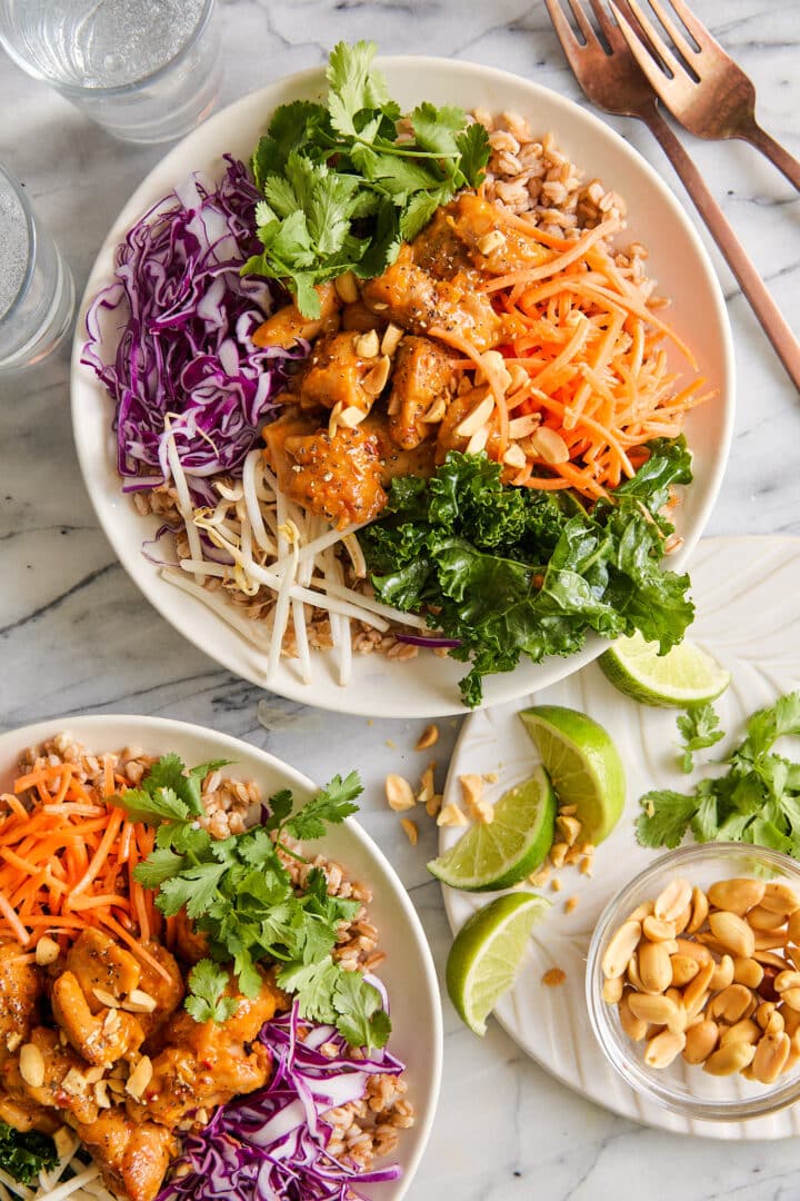 Thai Chicken Buddha Bowls - Damn Delicious