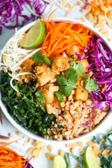 Thai Chicken Buddha Bowls - Damn Delicious