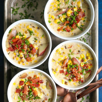 Instant Pot Potato Corn Chowder - Damn Delicious