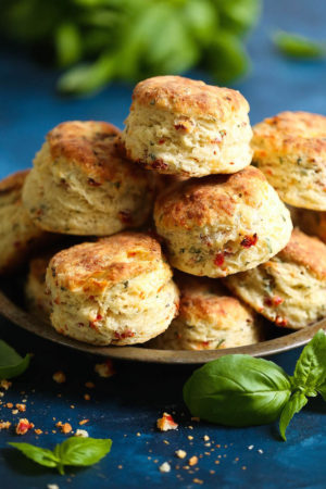 Sun Dried Tomato Parmesan Biscuits - Damn Delicious