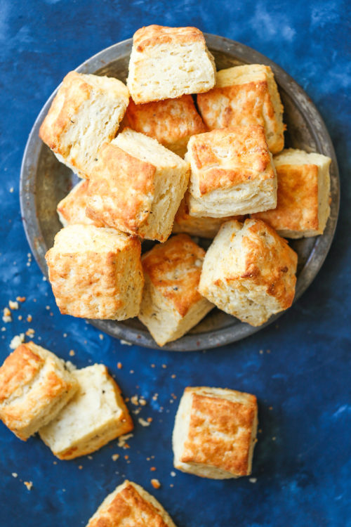 Parmesan Black Pepper Biscuits - Damn Delicious