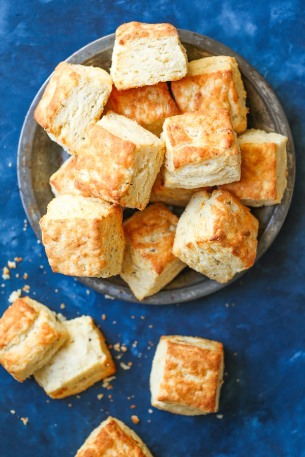 Parmesan Black Pepper Biscuits - Damn Delicious