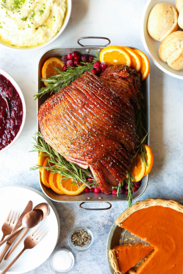 Maple Glazed Ham | Damn Delicious