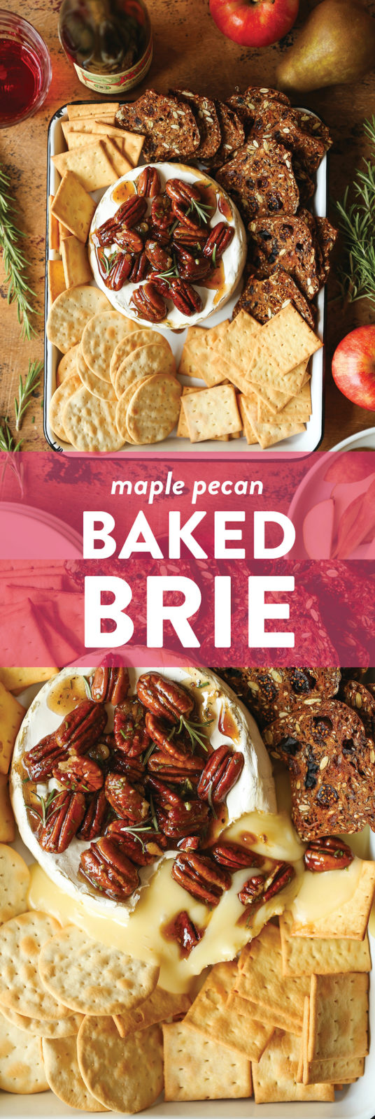 Maple Pecan Baked Brie | Damn Delicious