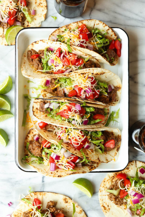 Instant Pot Ground Beef Tacos Damn Delicious