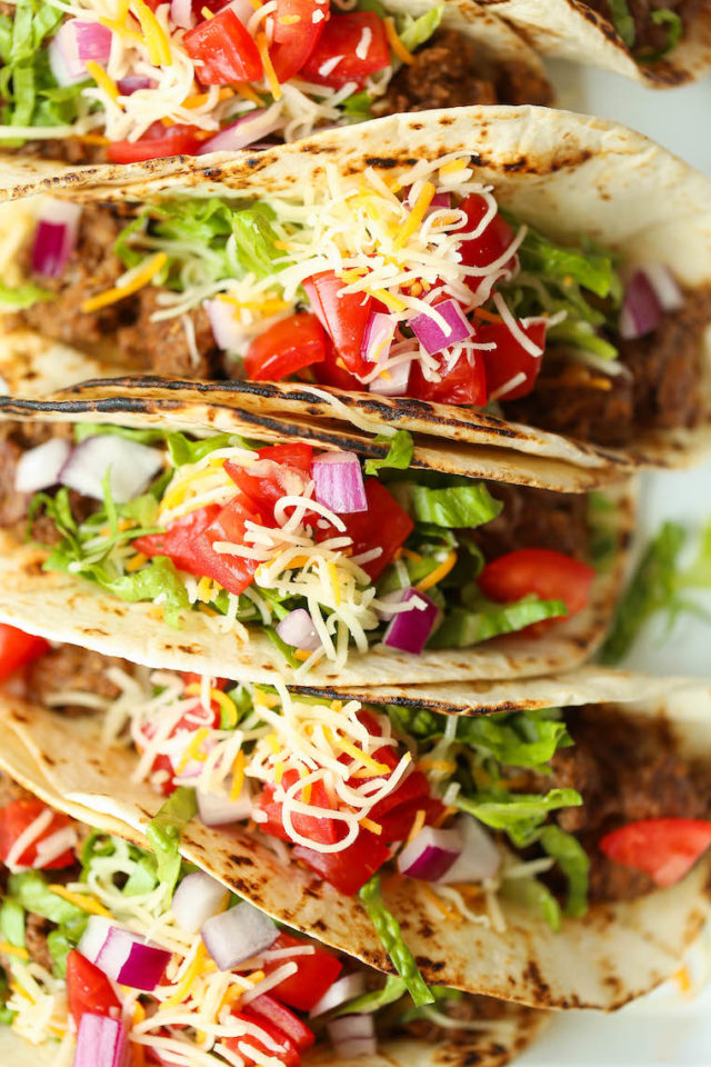 Instant Pot Ground Beef Tacos Damn Delicious