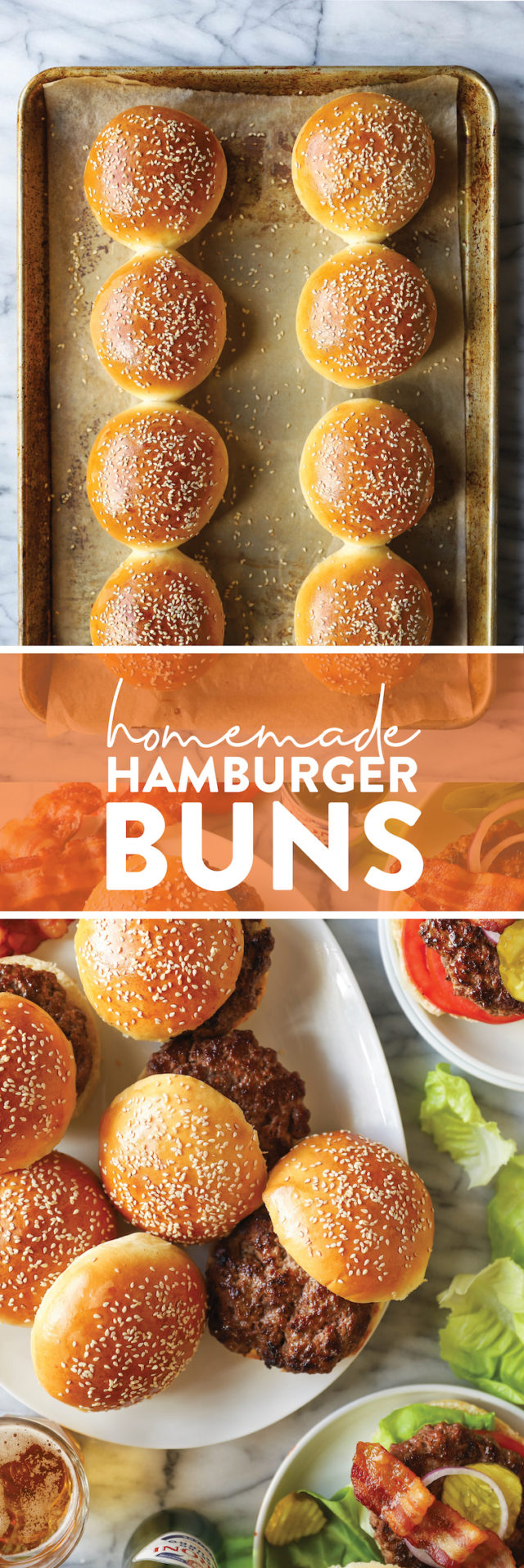 Homemade Hamburger Buns - Damn Delicious