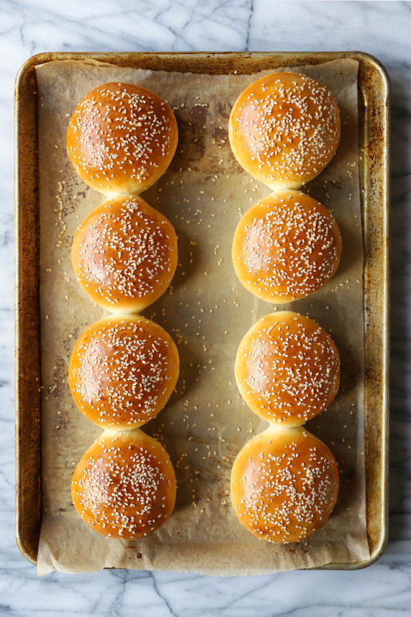 Homemade Hamburger Buns - Damn Delicious