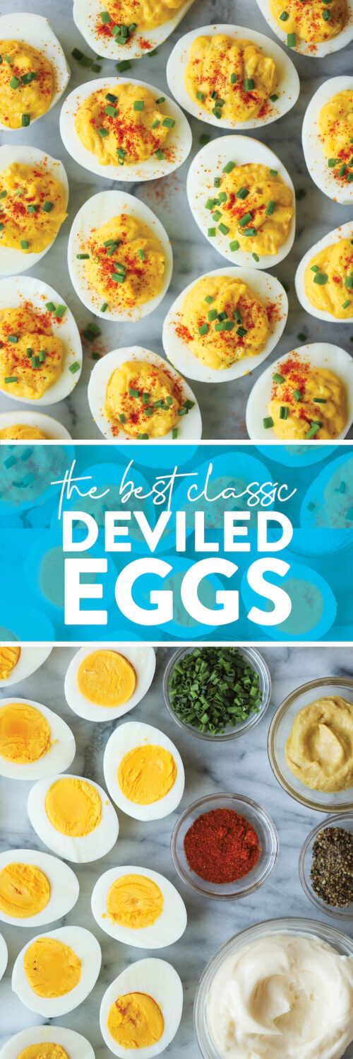 The Best Classic Deviled Eggs Damn Delicious