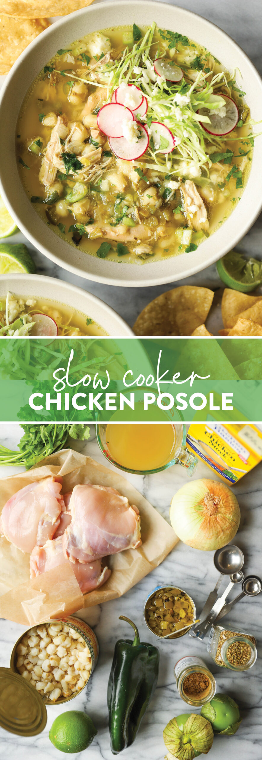 Slow Cooker Chicken Posole - Damn Delicious