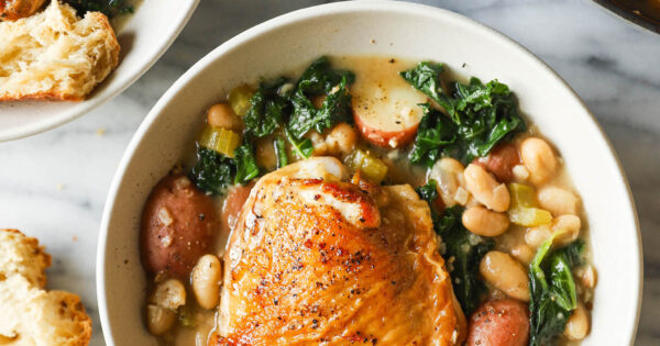 Chicken and White Bean Stew - Damn Delicious