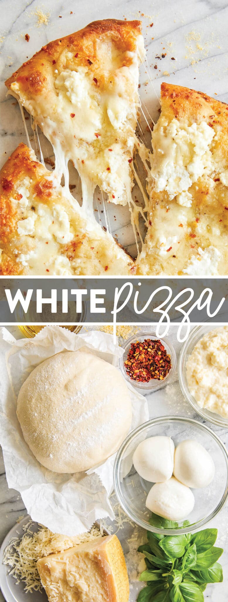 White Pizza Recipe | No Sauce, All Cheese, Extra Flavor