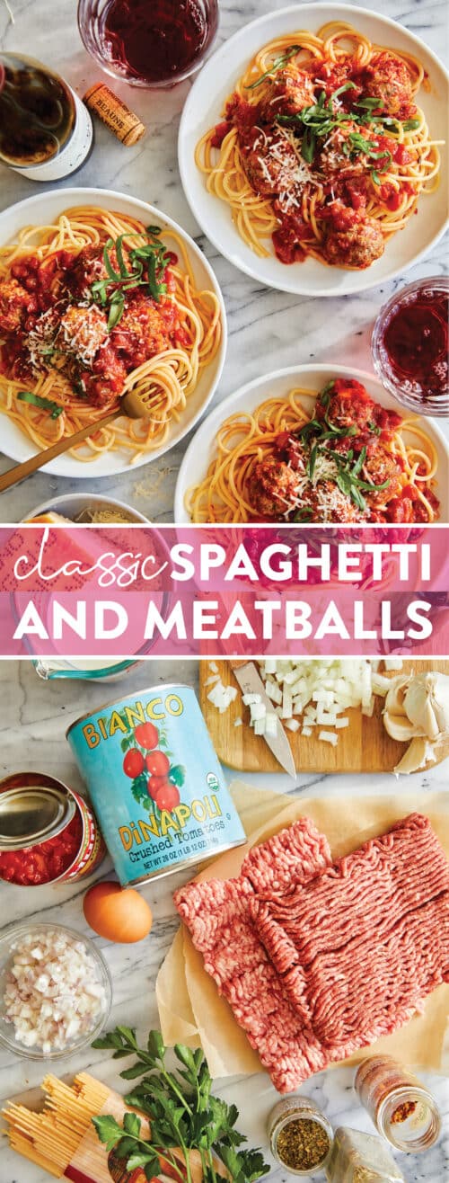 Classic Spaghetti and Meatballs - Damn Delicious