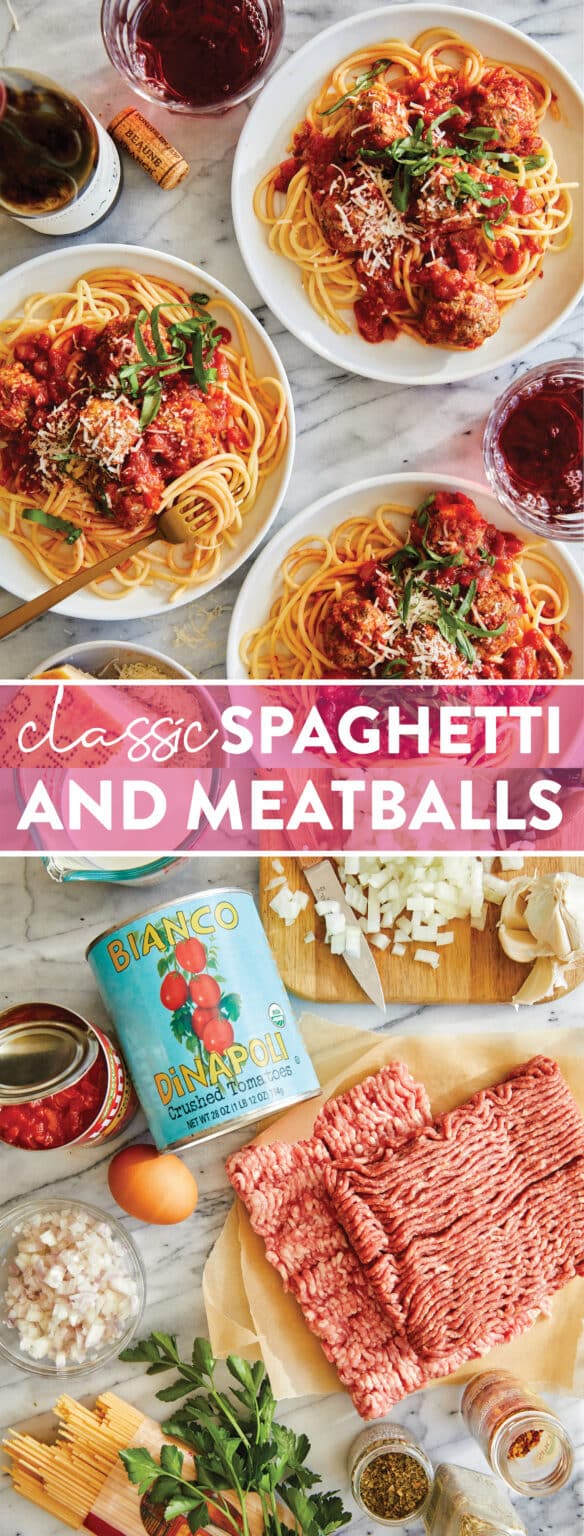 Classic Spaghetti and Meatballs - Damn Delicious