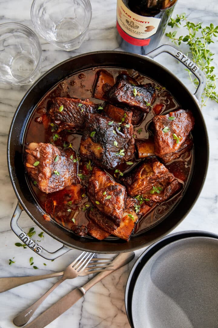 Red Wine Braised Short Ribs - Damn Delicious