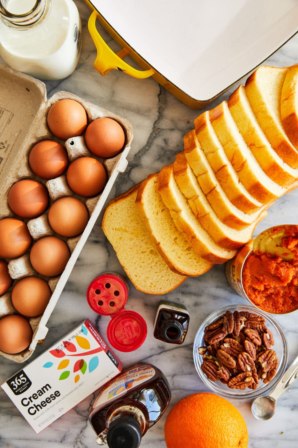 Overnight Pumpkin French Toast Casserole - Damn Delicious