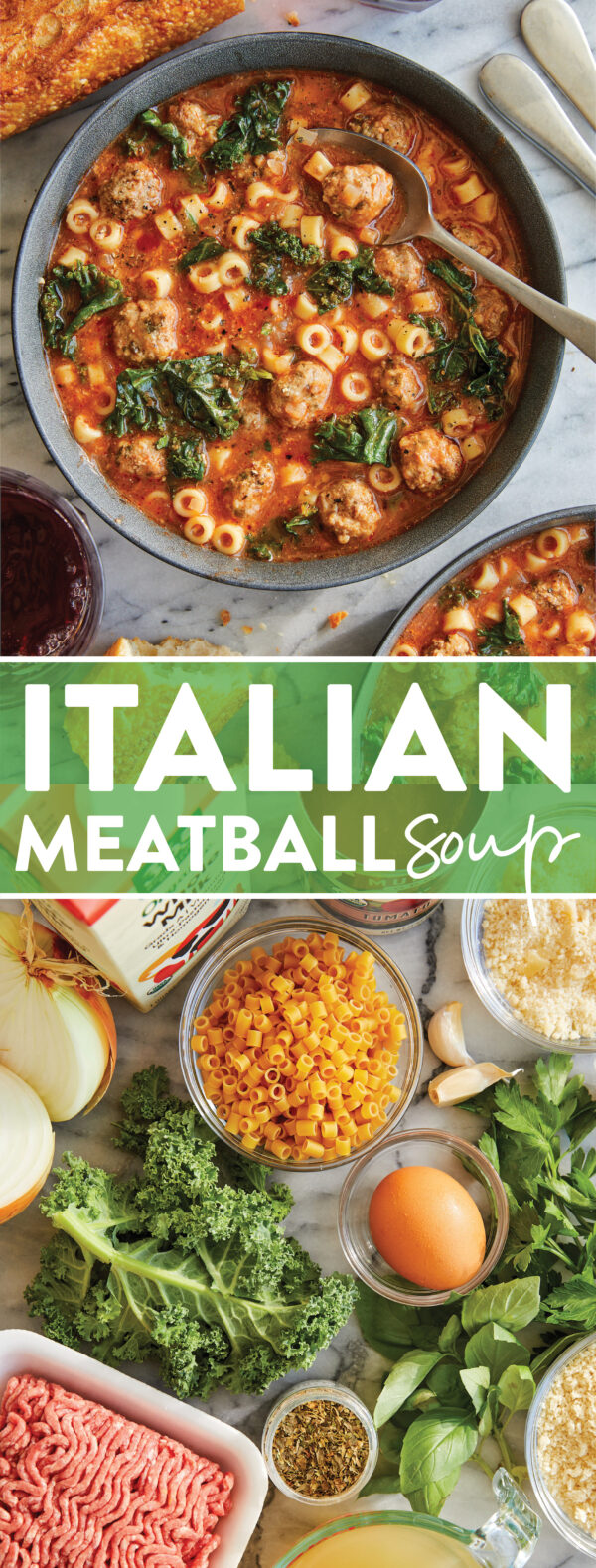 Italian Meatball Soup - Damn Delicious